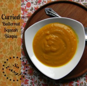 Simple Curried Butternut Squash Bisque | Make Something Daily